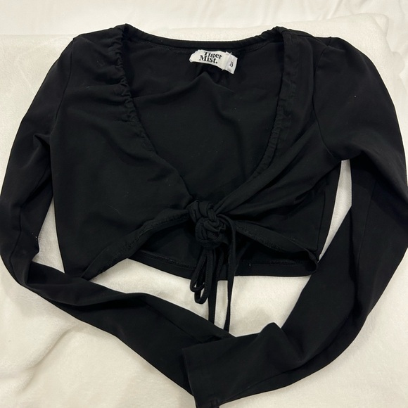 Tiger Mist | Tops | Tiger Mist Top Black Long Sleeve Top Xs | Poshmark